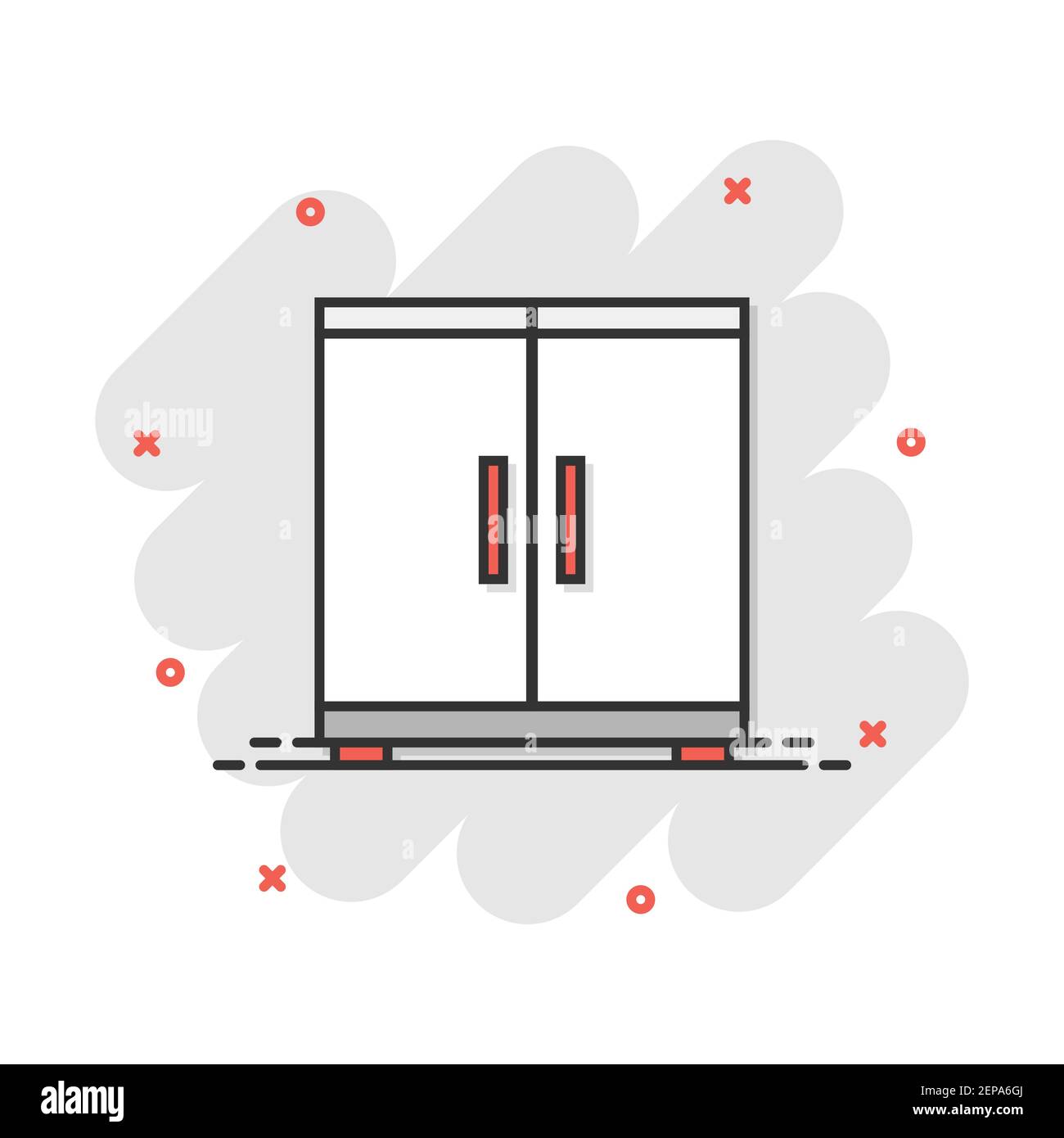 Vector cupboard icon in Cut Out Stock Images & Pictures - Alamy