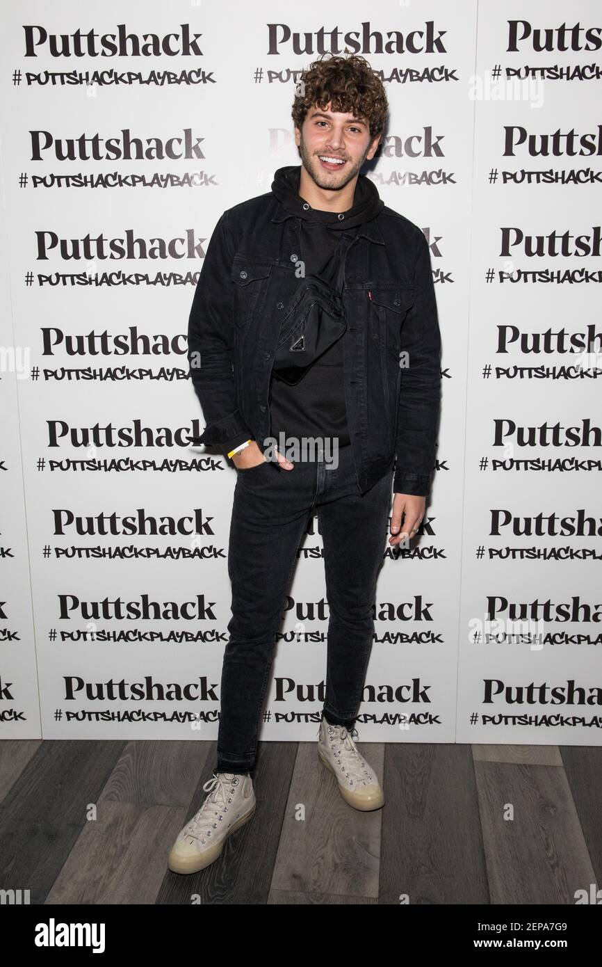 Eyal Booker attends the launch of Puttshack, Bank in London. (Photo by ...