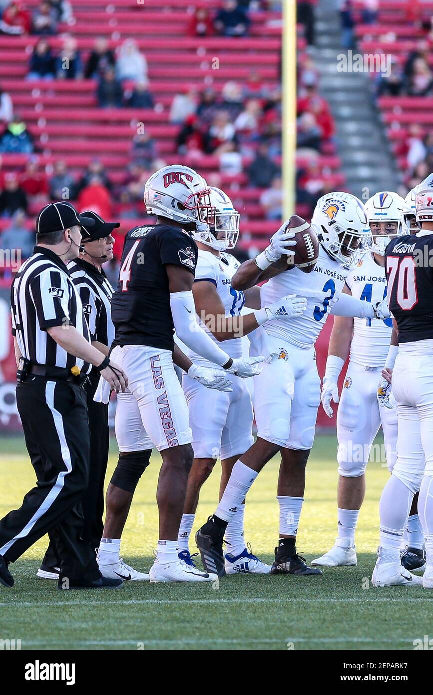 November 23, 2019: San Jose State Spartans safety Tre Webb (3 ...