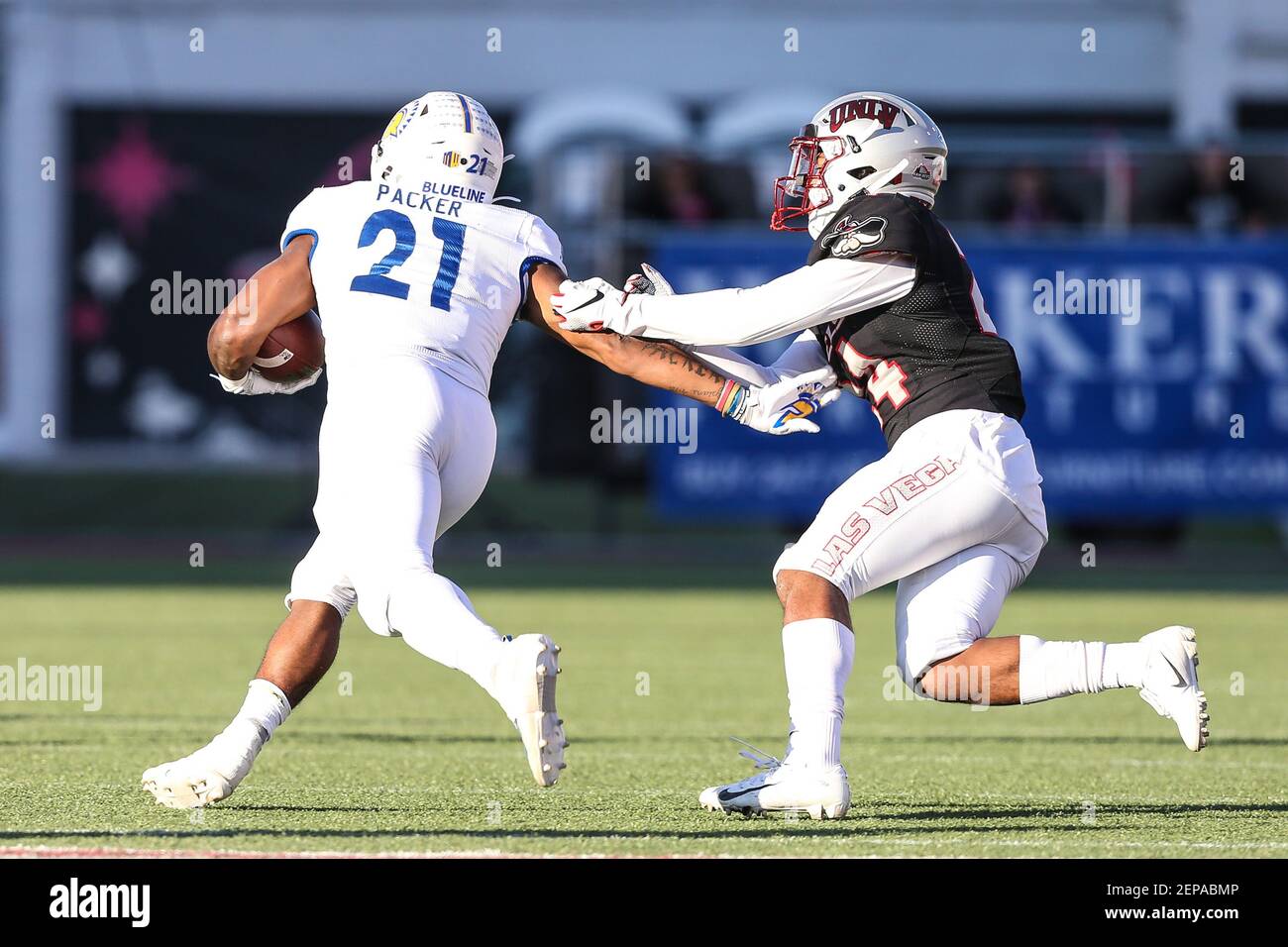 November 23, 2019: San Jose State Spartans running back DeJon Packer ...