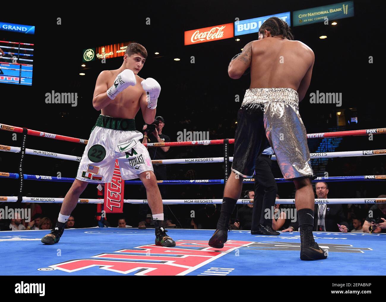 LAS VEGAS - NOVEMBER 23: Vito Mielnicki Jr. v Marklin Bailey on the Fox ...