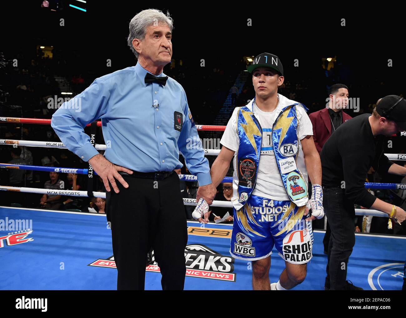 LAS VEGAS - NOVEMBER 23: Omar Juarez on the Fox Sports PBC Fight Night ...