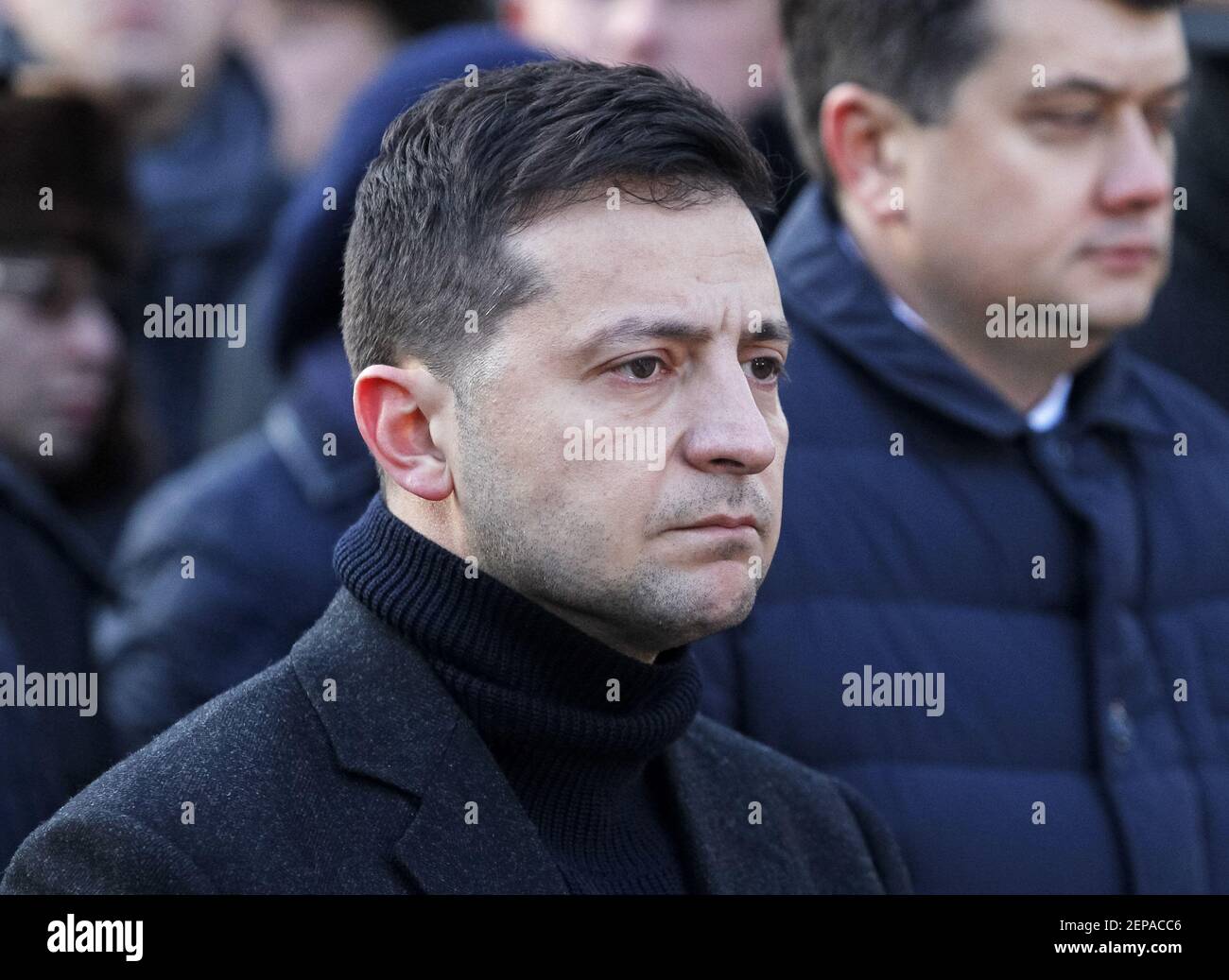 Ukrainian President, Volodymyr Zelensky seen during the event ...