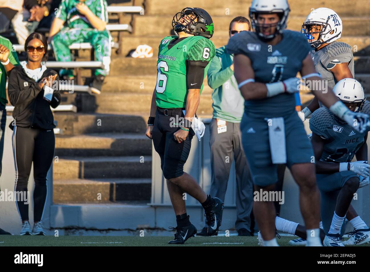 November 23, 2019: North Texas Mean Green quarterback Mason Fine (6 ...