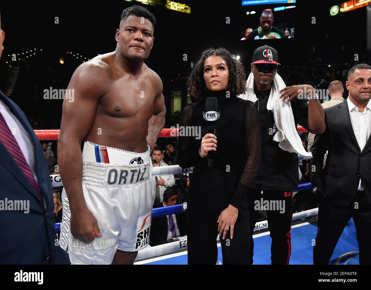 LAS VEGAS - NOVEMBER 23: Luis Ortiz and Jordan Plant on the FOX Sports ...