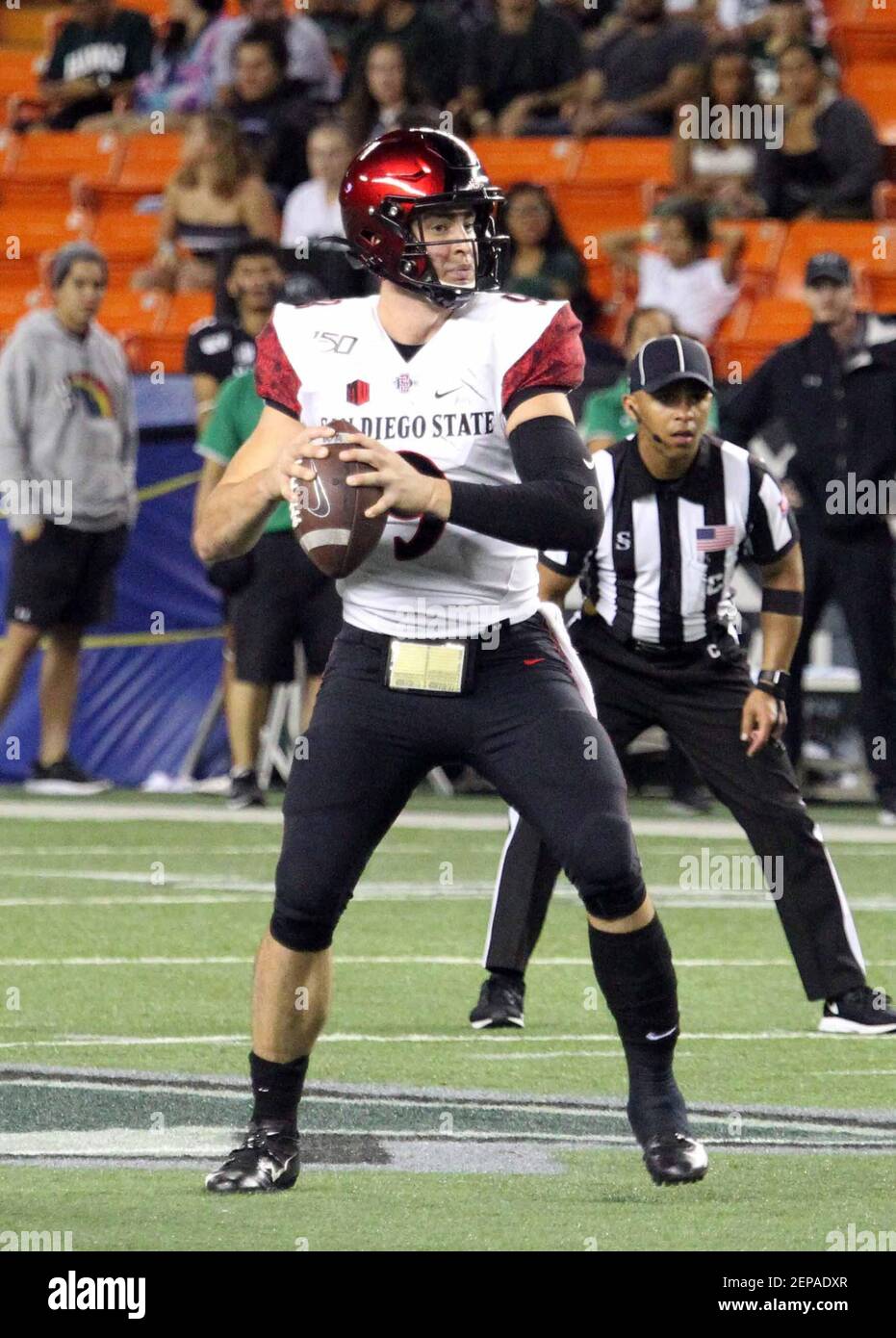 November 23, 2019 - San Diego State Aztecs quarterback Ryan Agnew #9 ...