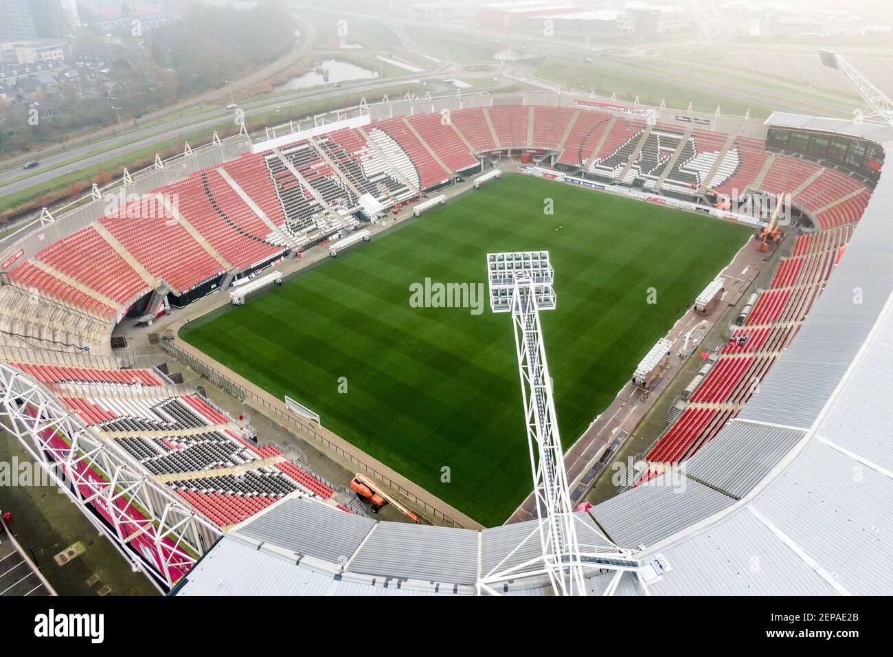ALKMAAR, 24-11-2019, The entire roof was removed from the AFAS AZ ...
