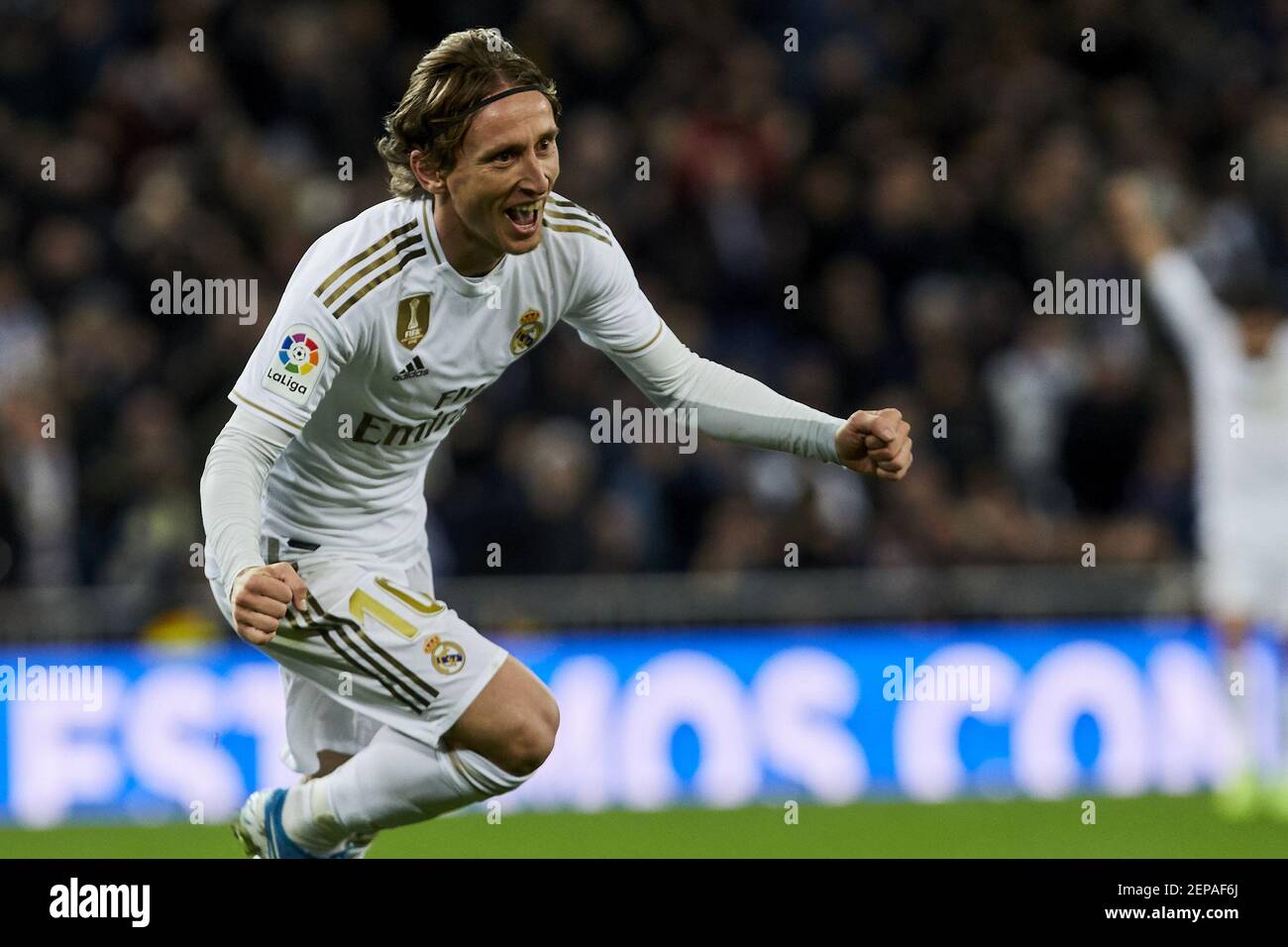 Luka Modric of Real Madrid celebrates goal during La Liga match between ...