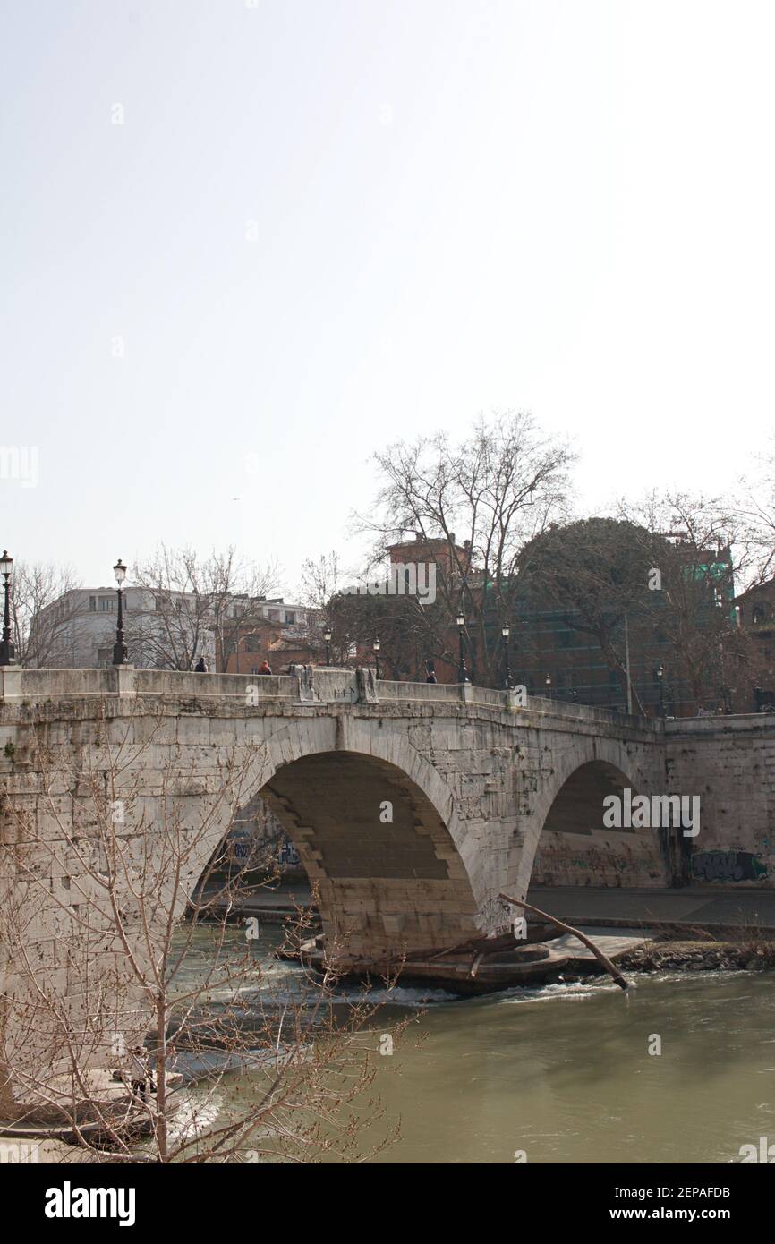 Pons cestius rome hi-res stock photography and images - Alamy
