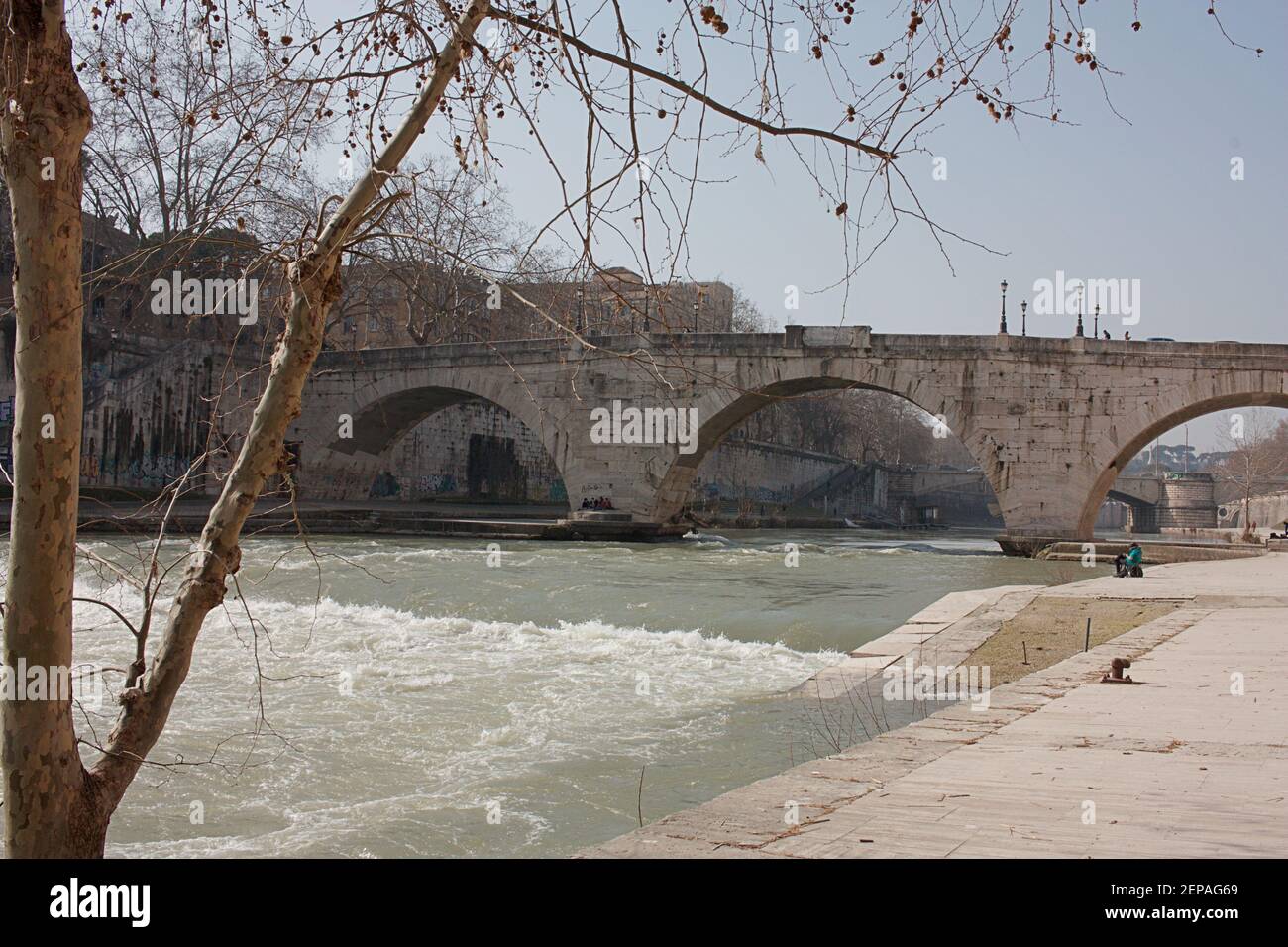 Ponte Cestio, Rome Stock Photo - Alamy