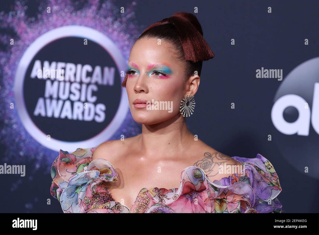 LOS ANGELES, CALIFORNIA, USA - NOVEMBER 24: Singer Halsey wearing Marc ...