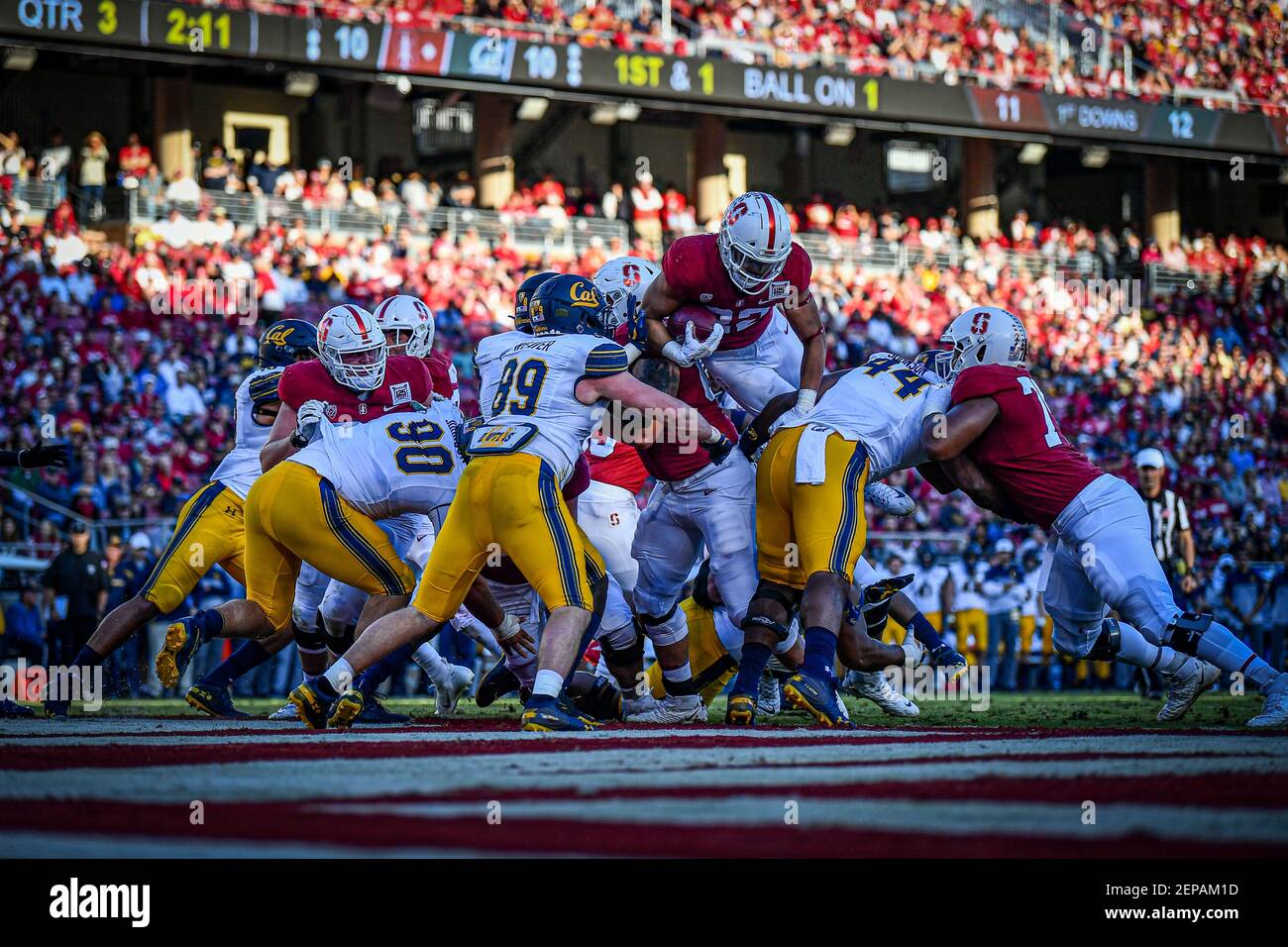 November 23, 2019: Stanford Cardinal running back Cameron Scarlett (22 ...