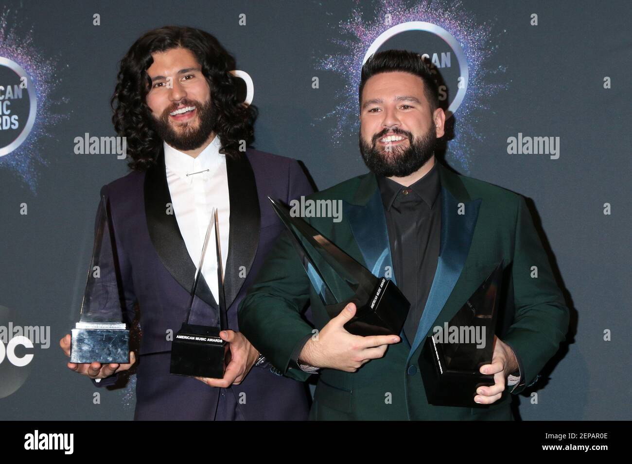 Dan Smyers, Shay Mooney, Dan + Shay at the 47th American Music Awards ...