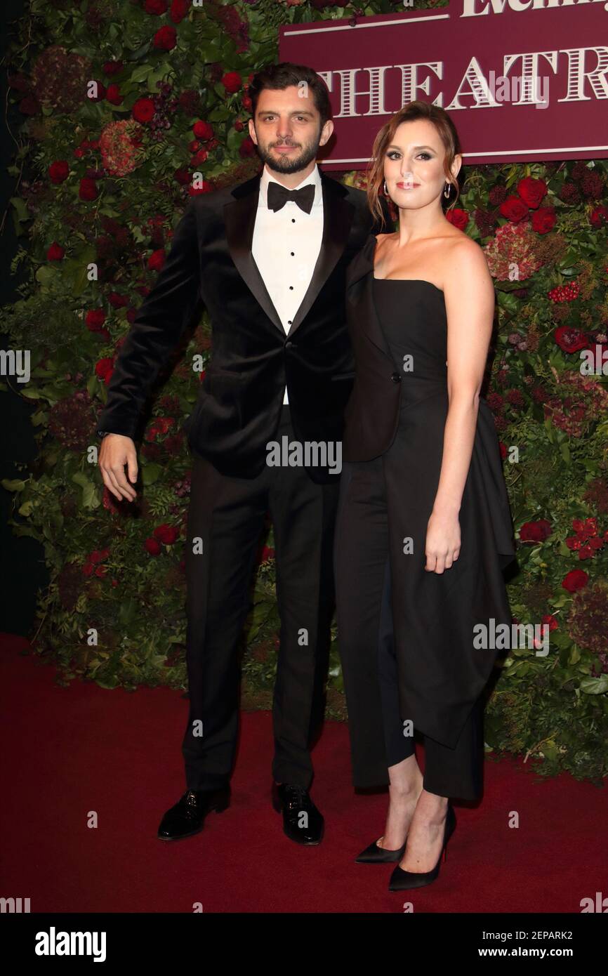 Michael C Fox and Laura Carmichael attend the 65th Evening Standard ...