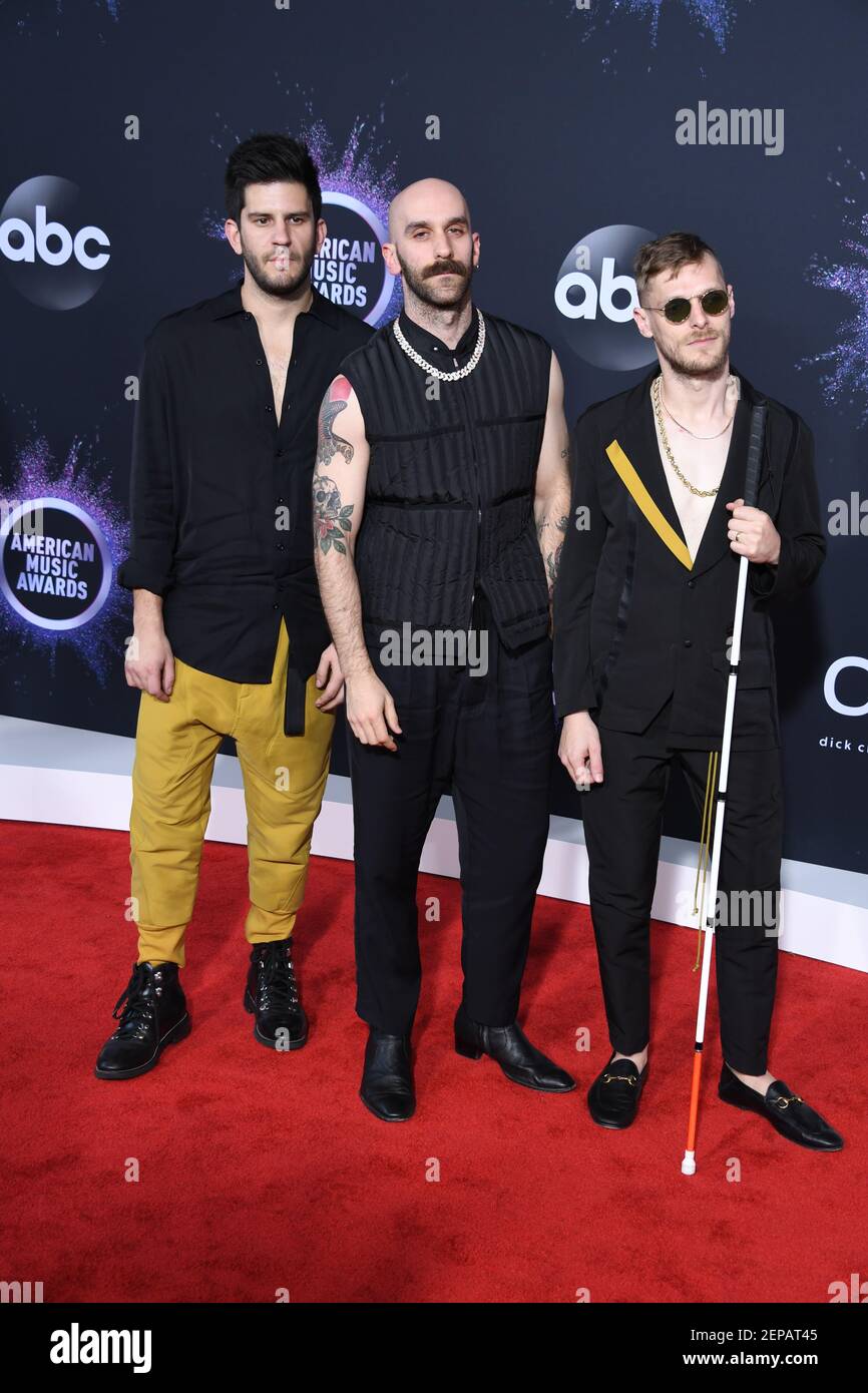 Adam Levin, Sam Harris, Casey Harris, X Ambassadors arrives to the 2019 ...