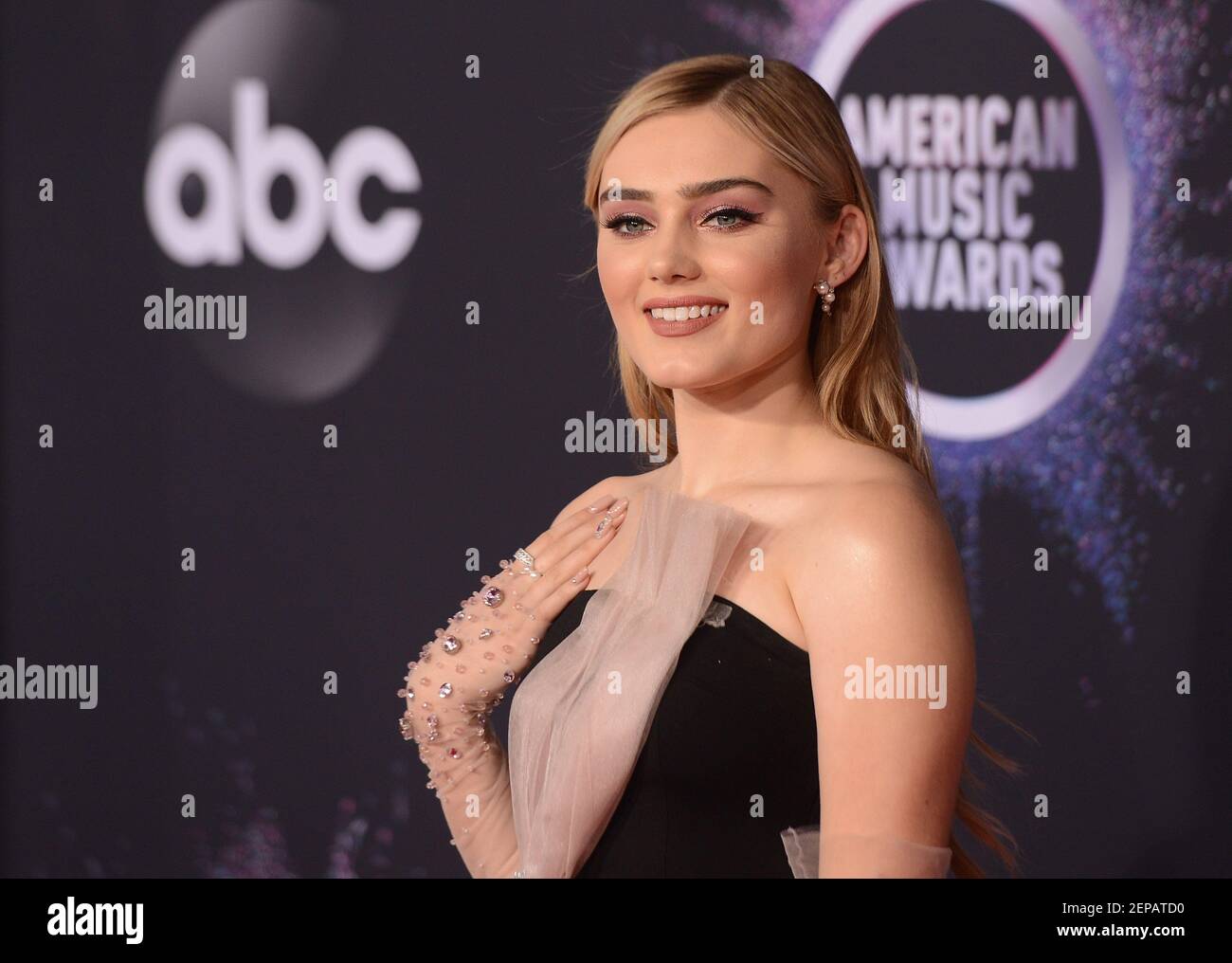 Meg Donnelly attends the 2019 American Music Awards at Microsoft ...