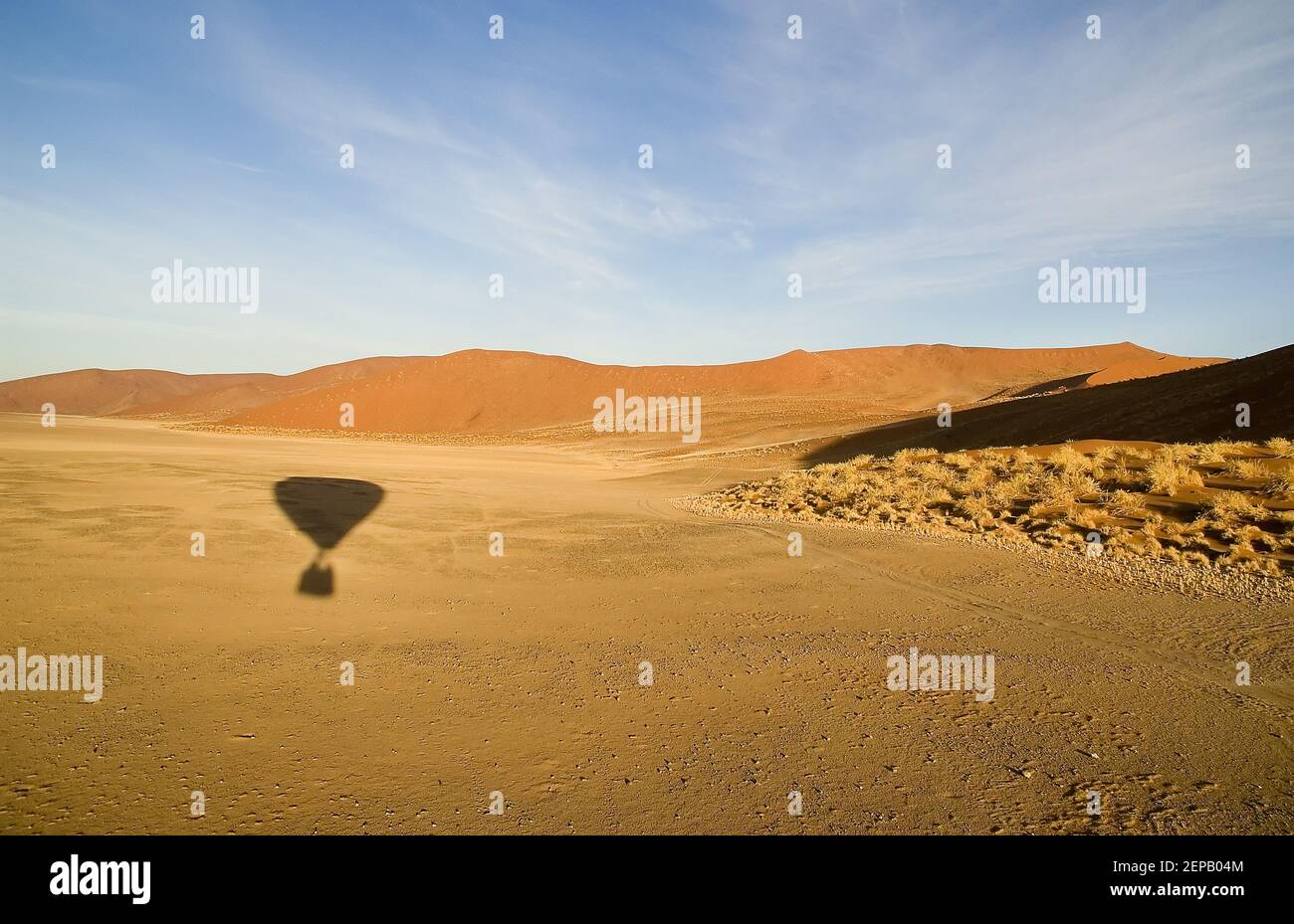 Balloon shadow in the desert Stock Photo - Alamy