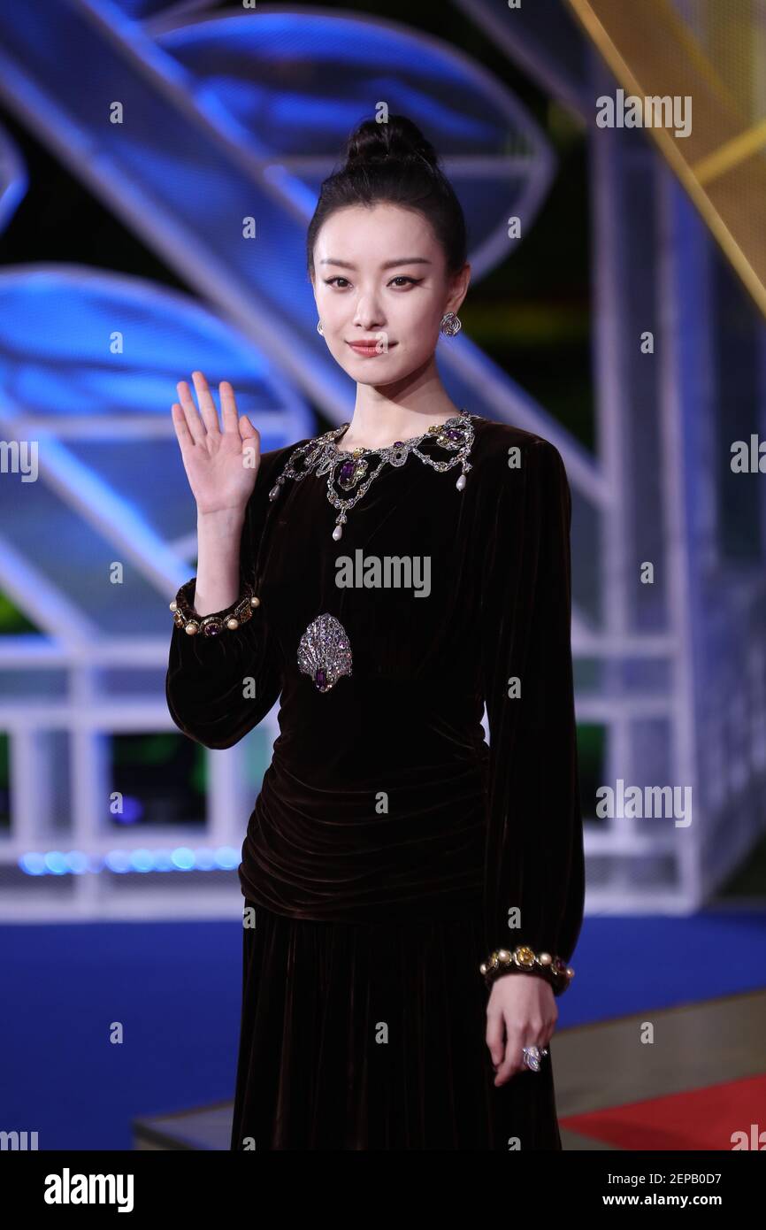 Chinese actress Ni Ni attends the closing ceremony of the 28th Golden ...