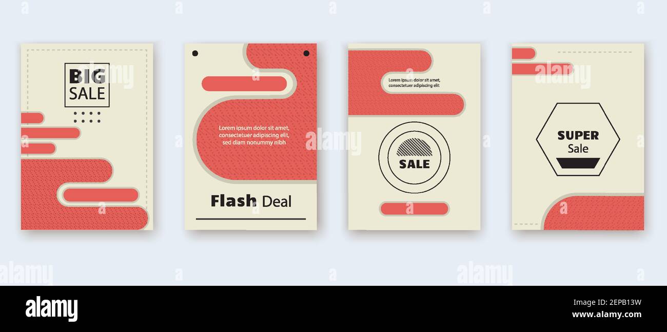 Geometry banner set. Memphis pattern. Vector illustration for ...