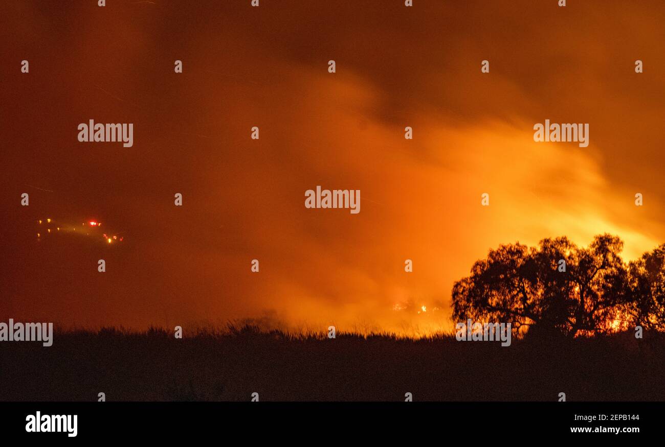 The Cave Fire burns over 3,300 acres in foothills above the City of ...