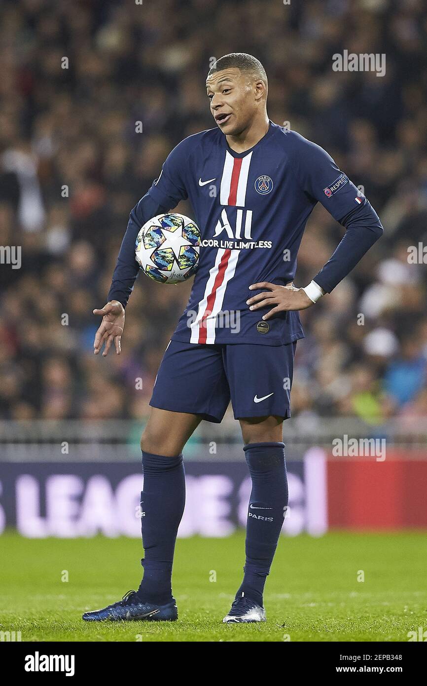 Kylian Mbappe of PSG during the match Real Madrid CF v Paris Saint ...