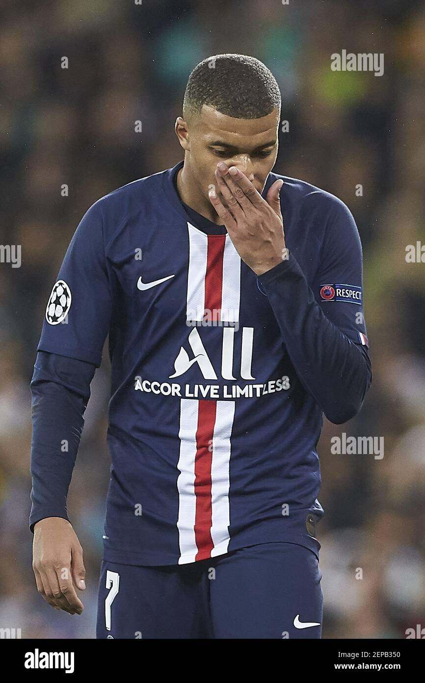 Kylian Mbappe of PSG during the match Real Madrid CF v Paris Saint ...