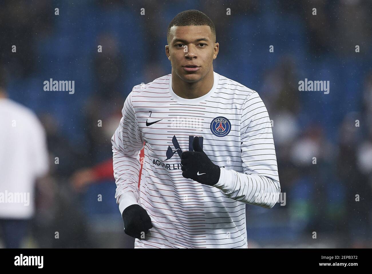 Kylian Mbappe of PSG during the match Real Madrid CF v Paris Saint ...