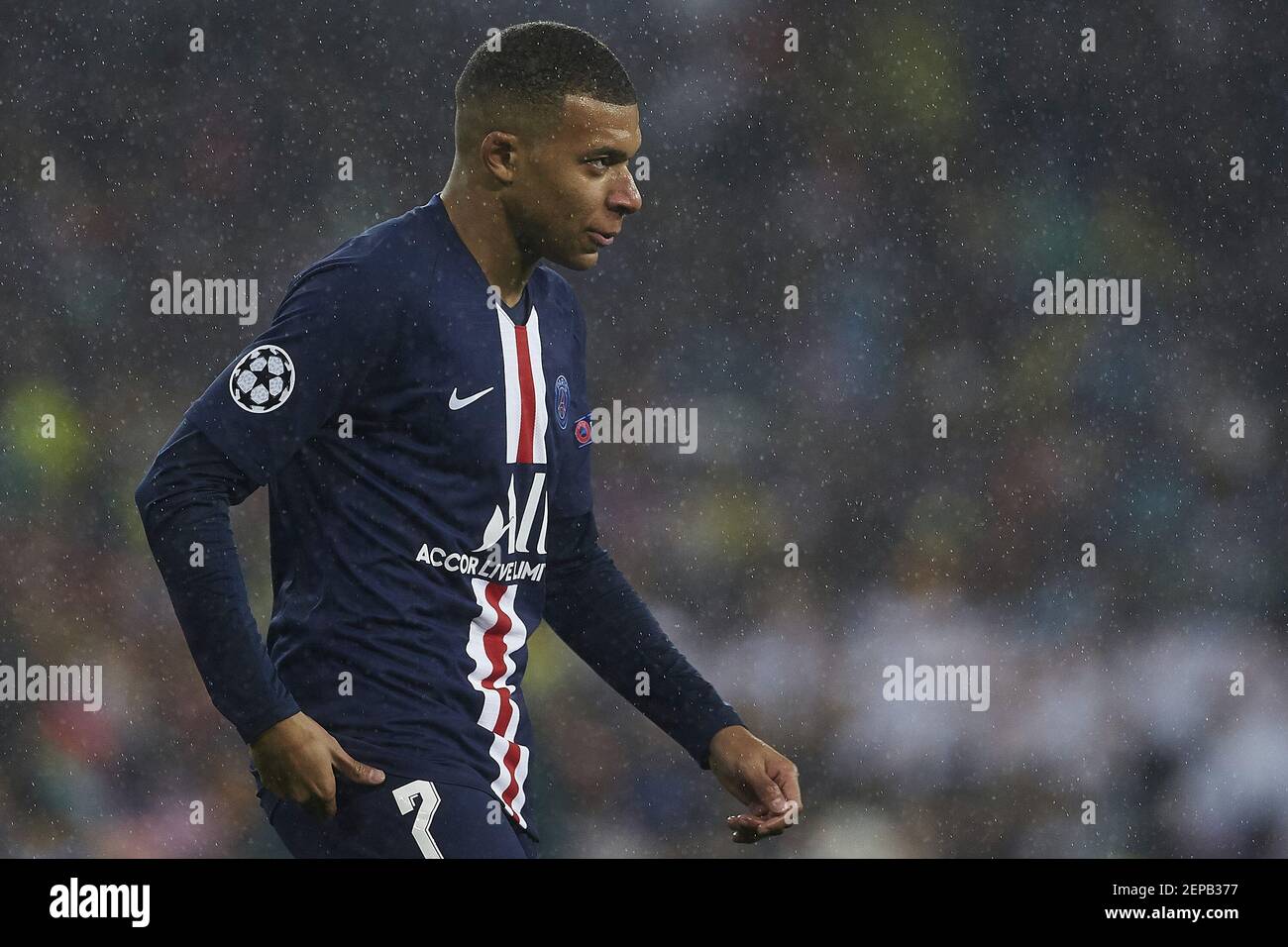 Kylian Mbappe of PSG during the match Real Madrid CF v Paris Saint ...