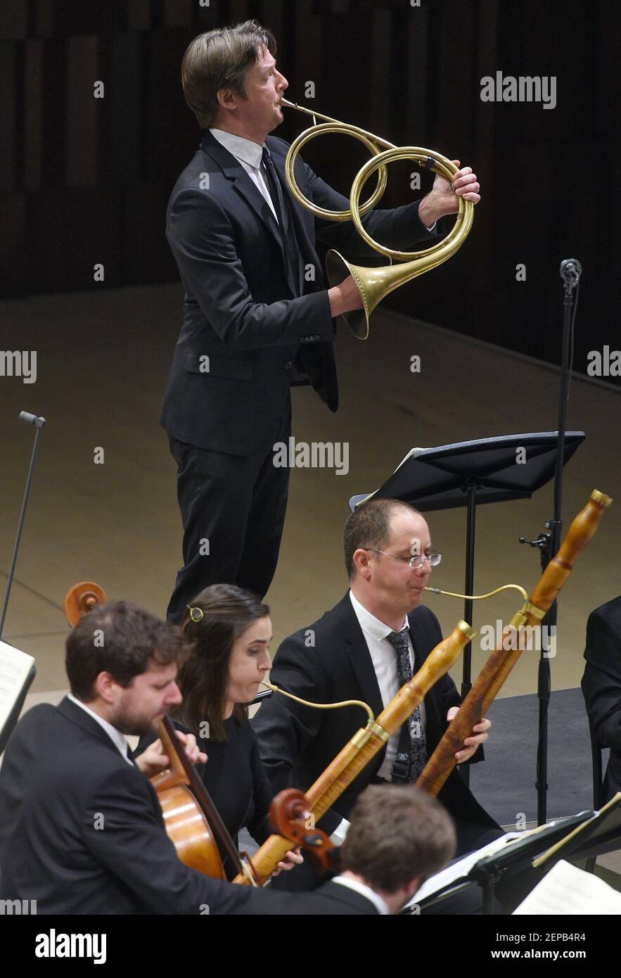 Vox Luminis ensemble concert on the stage of the Zaryadye Moscow ...