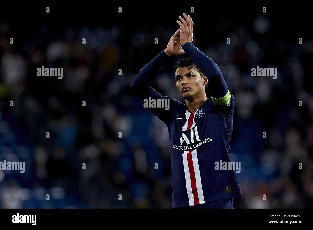 Thiago Silva of PSG during the match Real Madrid CF v Paris Saint ...