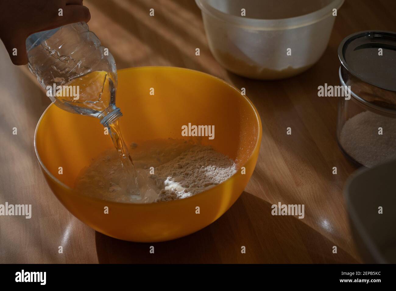 Preparing preparation traditional method dough hi-res stock photography ...