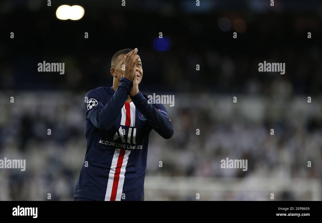 Kylian Mbappe of PSG after UEFA Champions League match, groups between ...