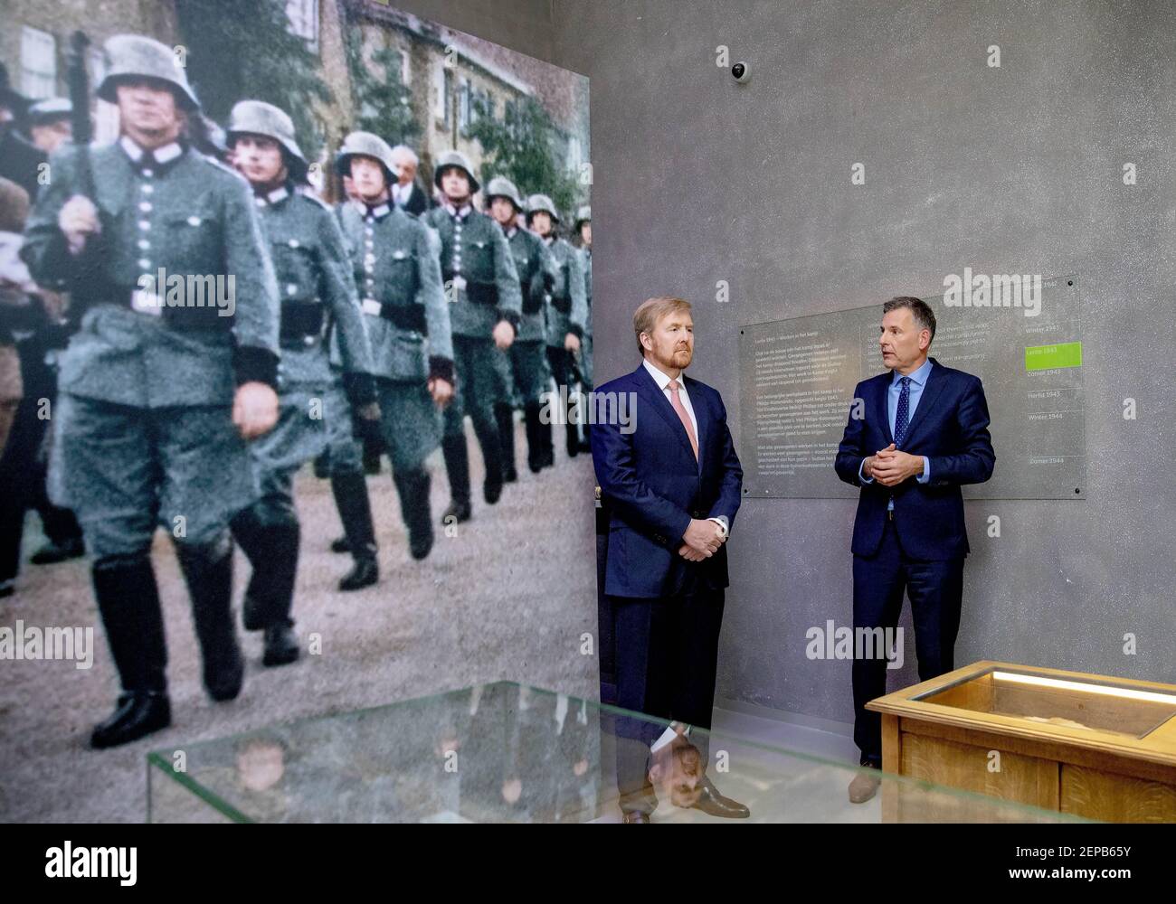King Willem-Alexander during the opening of the renewed remembrance ...