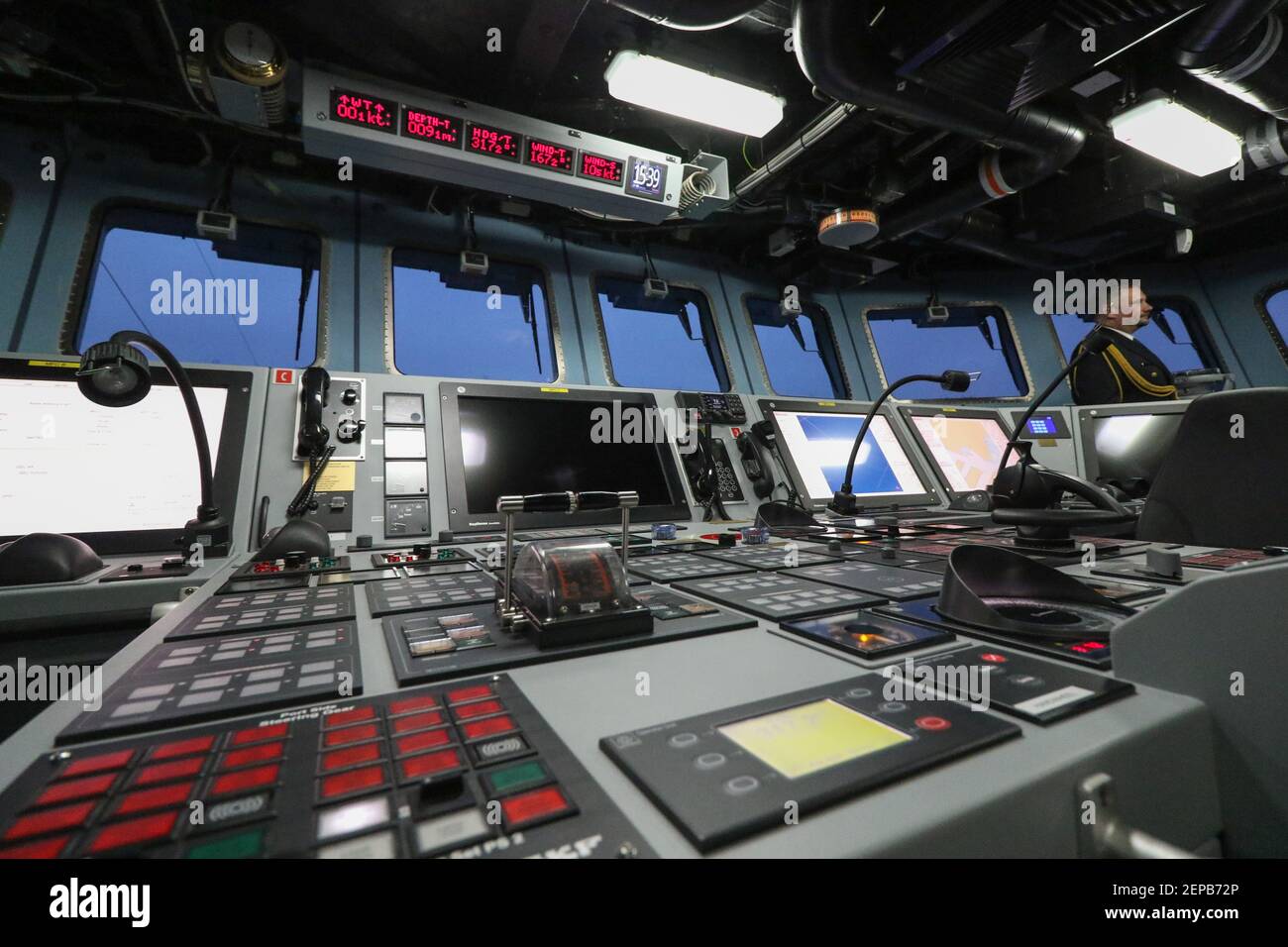 Gdynia Poland, 27th, Nov. 2019 Polish Navy ORP Slazak patrol vessel the ...