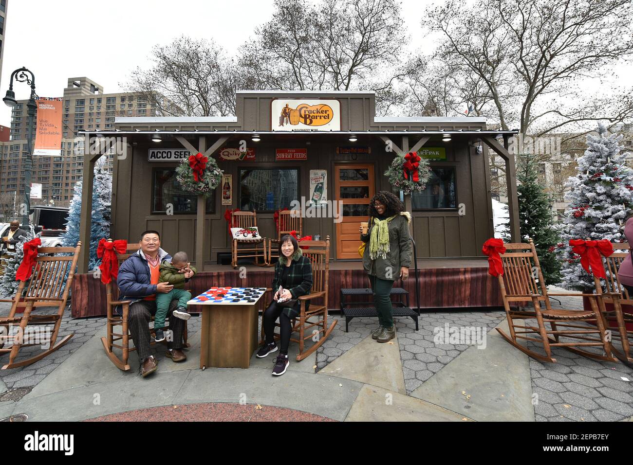 At only 269 square feet, a Cracker Barrel mobile pop-up is set up in ...