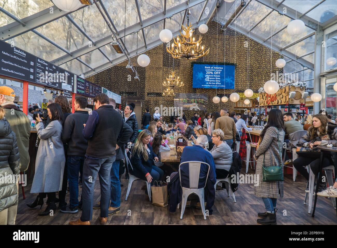 Pop up shops offers handcrafted goods. Eat and drink at the food hall ...