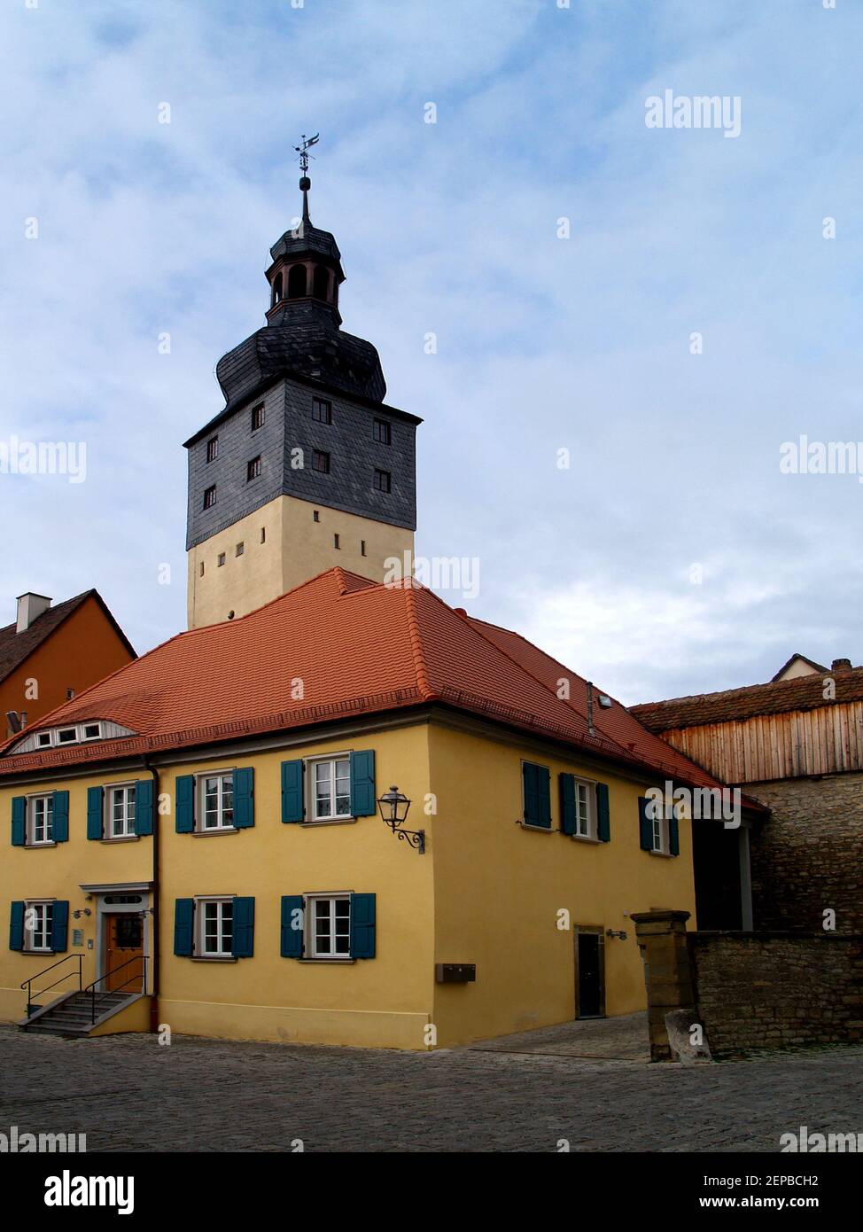Gate Tower in Uffenheim, Germany Stock Photo - Alamy