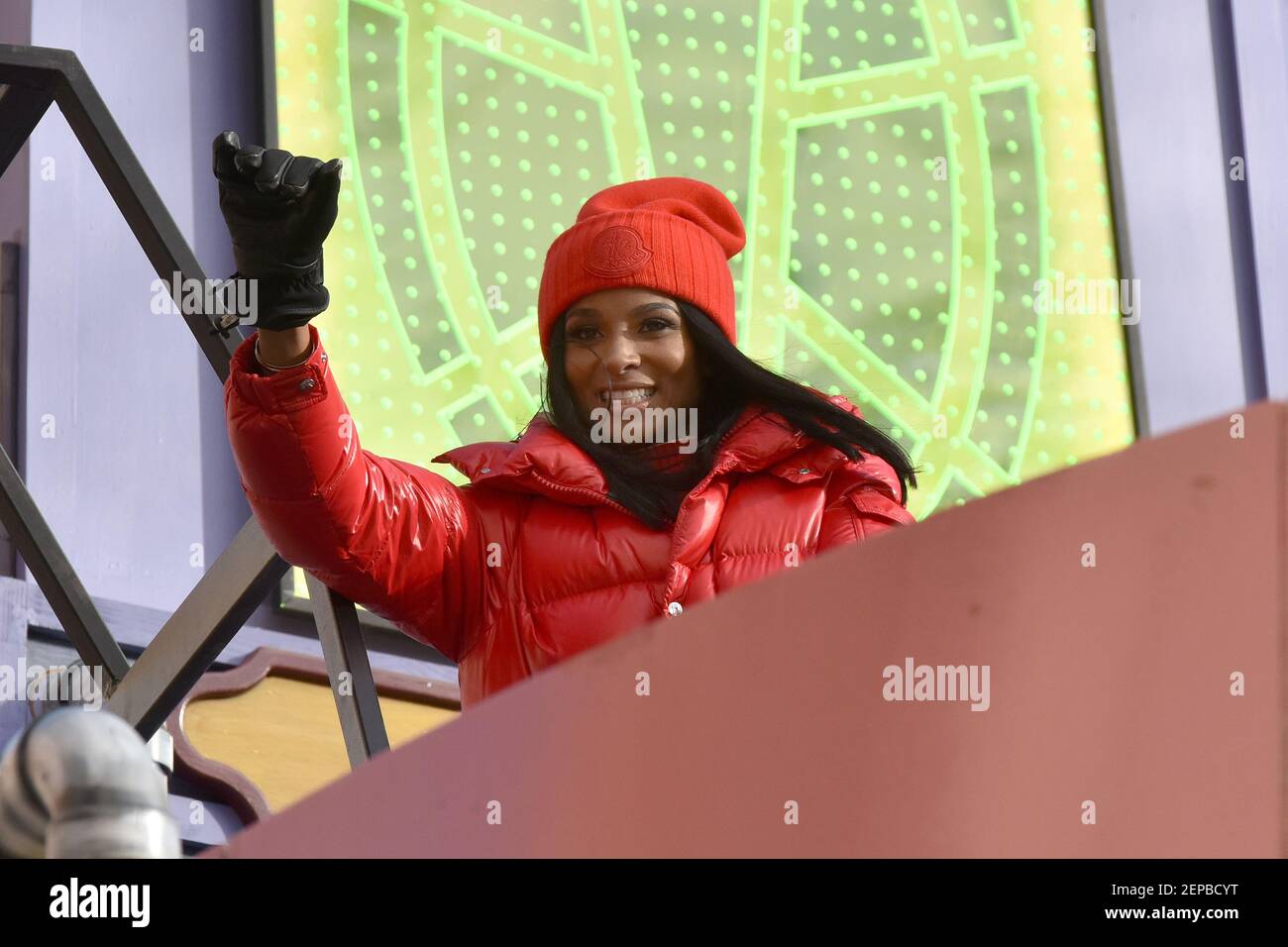 Singer Ciara rides atop a float during the 93rd Annual Macy’s ...