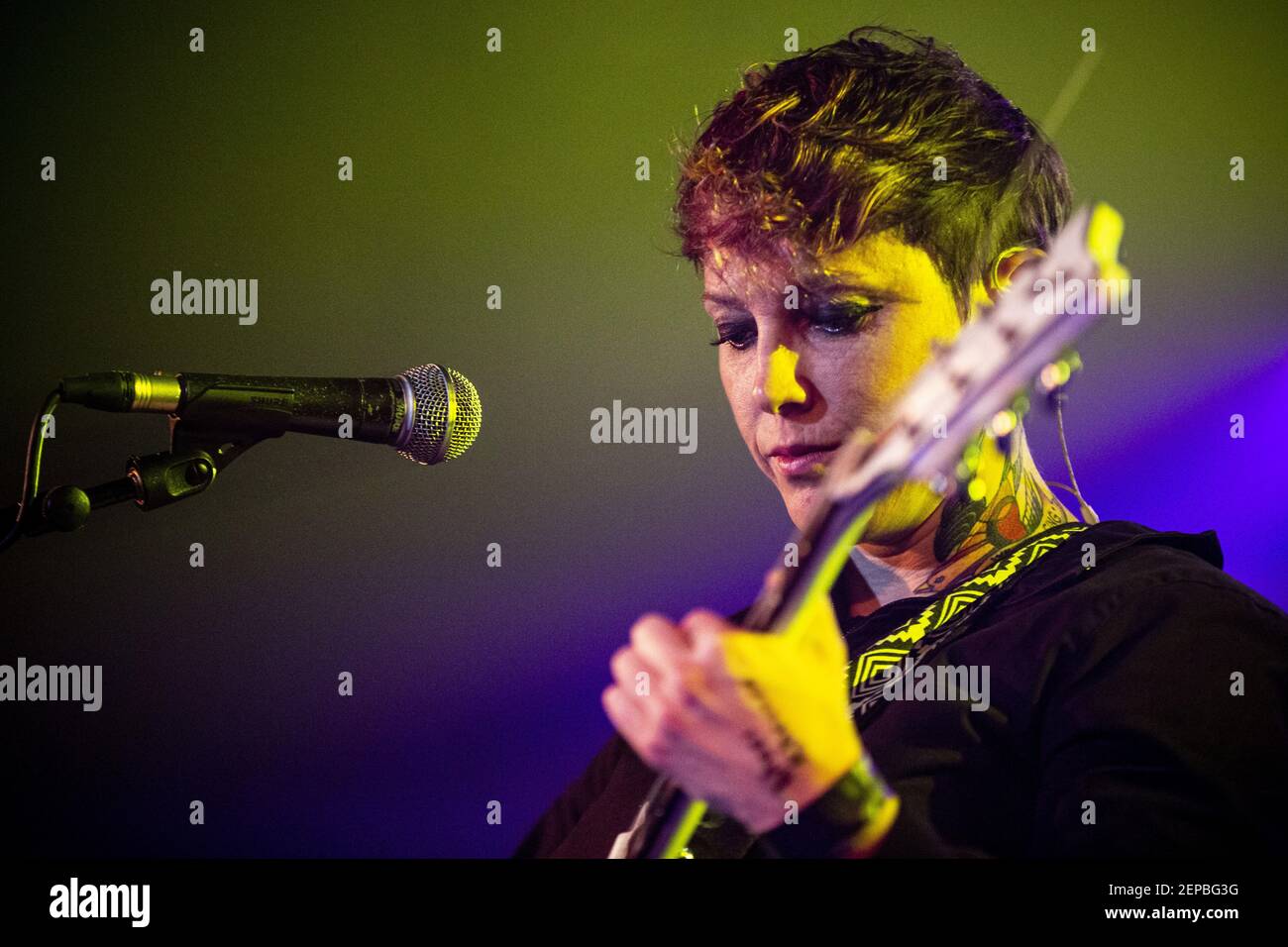 Singer and songwriter, Louisa Roachis of She Drew The Gun Band performs ...