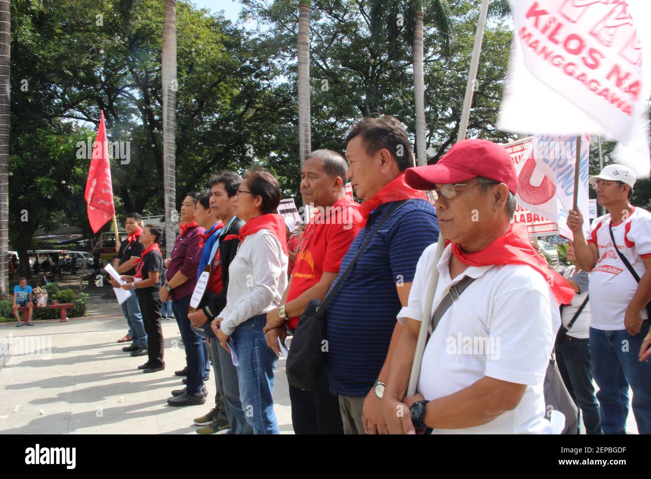 On the eve of the 156th Bonifacio Day, militants groups staged a rally ...