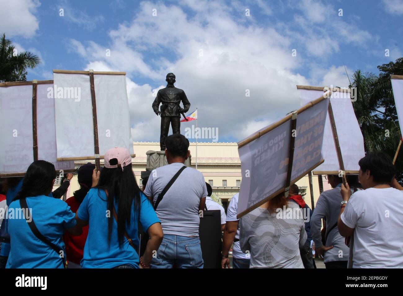 On the eve of the 156th Bonifacio Day, militants groups staged a rally ...