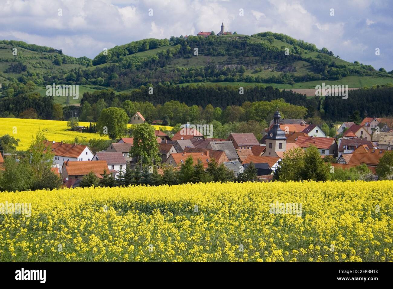 The light castle in the spring Stock Photo - Alamy