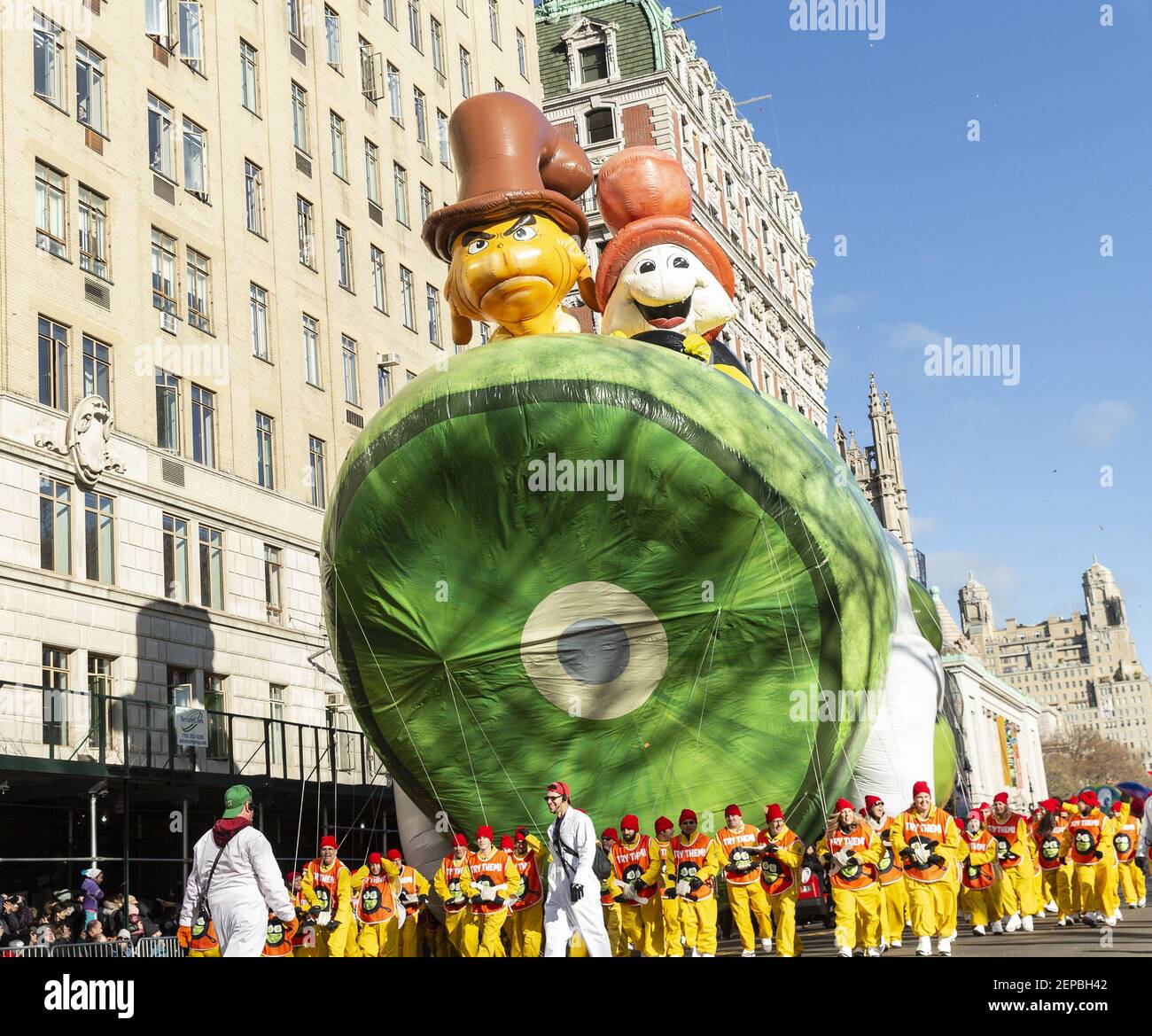 Green Eggs and Ham by Netflix giant balloon flown low because of high ...