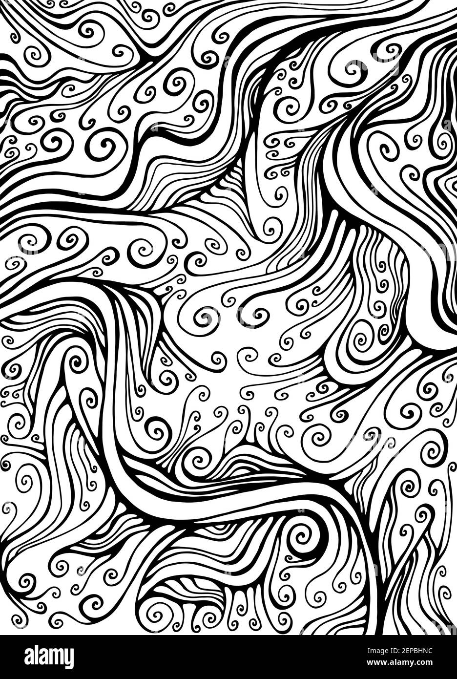 Graceful waves Black and White Stock Photos & Images - Alamy