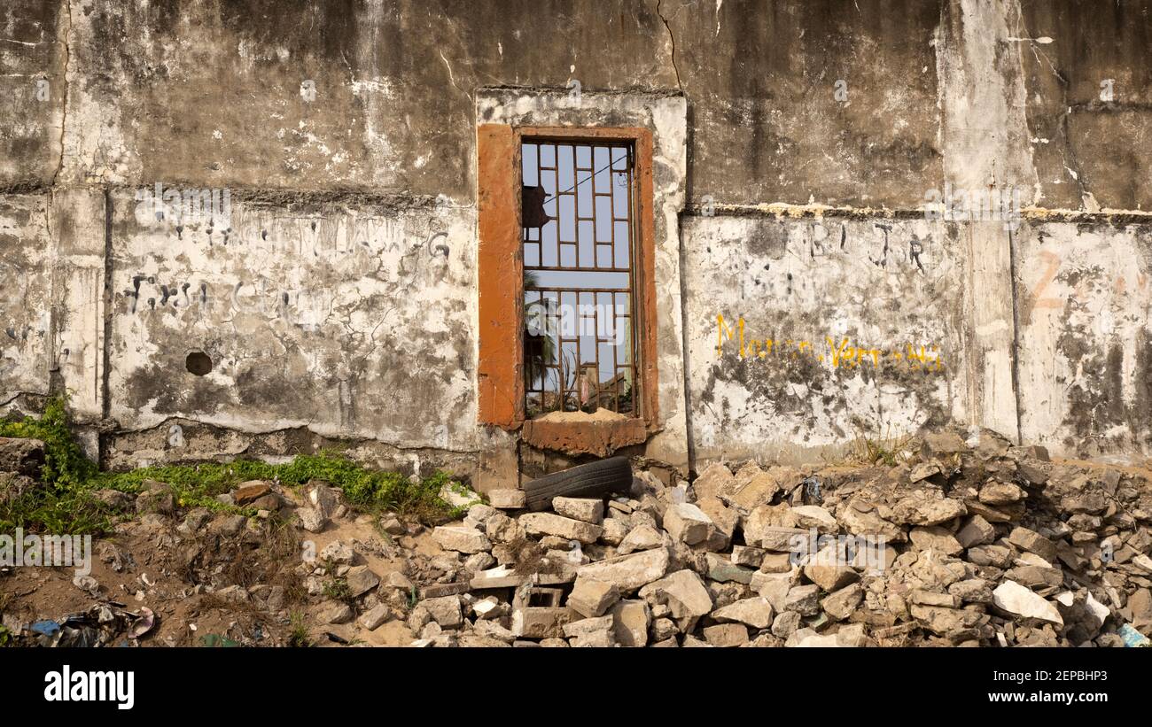 Monrovia Liberia Atlantic ocean beach trash pollution. Monrovia ...