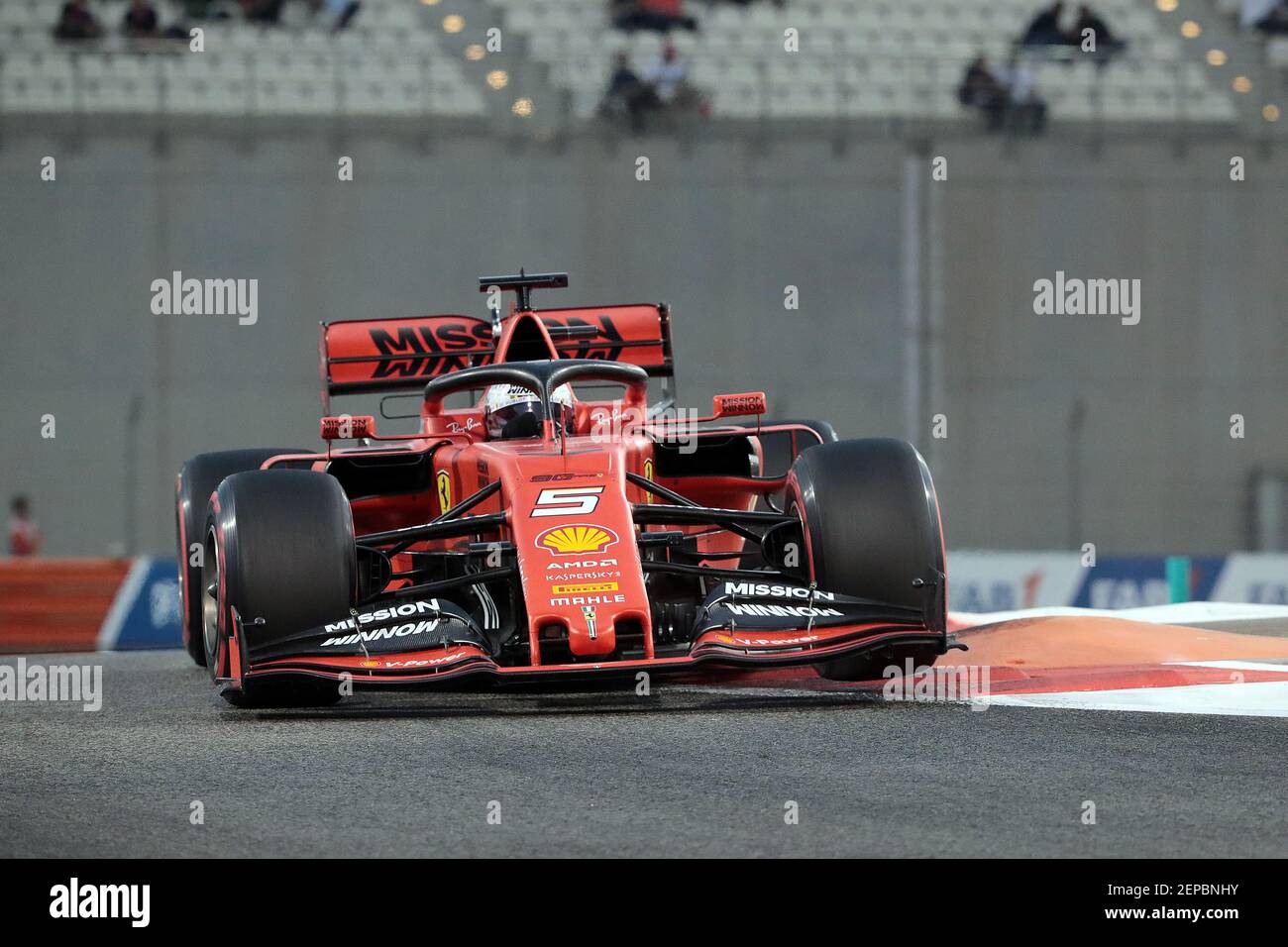 Sebastian Vettel (GER) Scuderia Ferrari SF90 during the Grand Prix ...