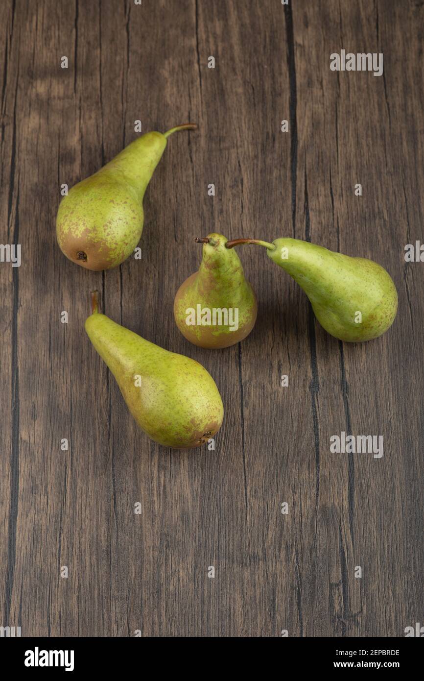 Four fresh organic pears hi-res stock photography and images - Alamy