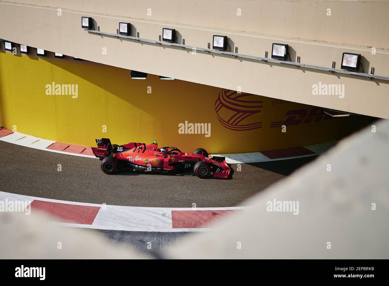 Scuderia Ferrari’s Monegasque driver Charles Leclerc competes during ...