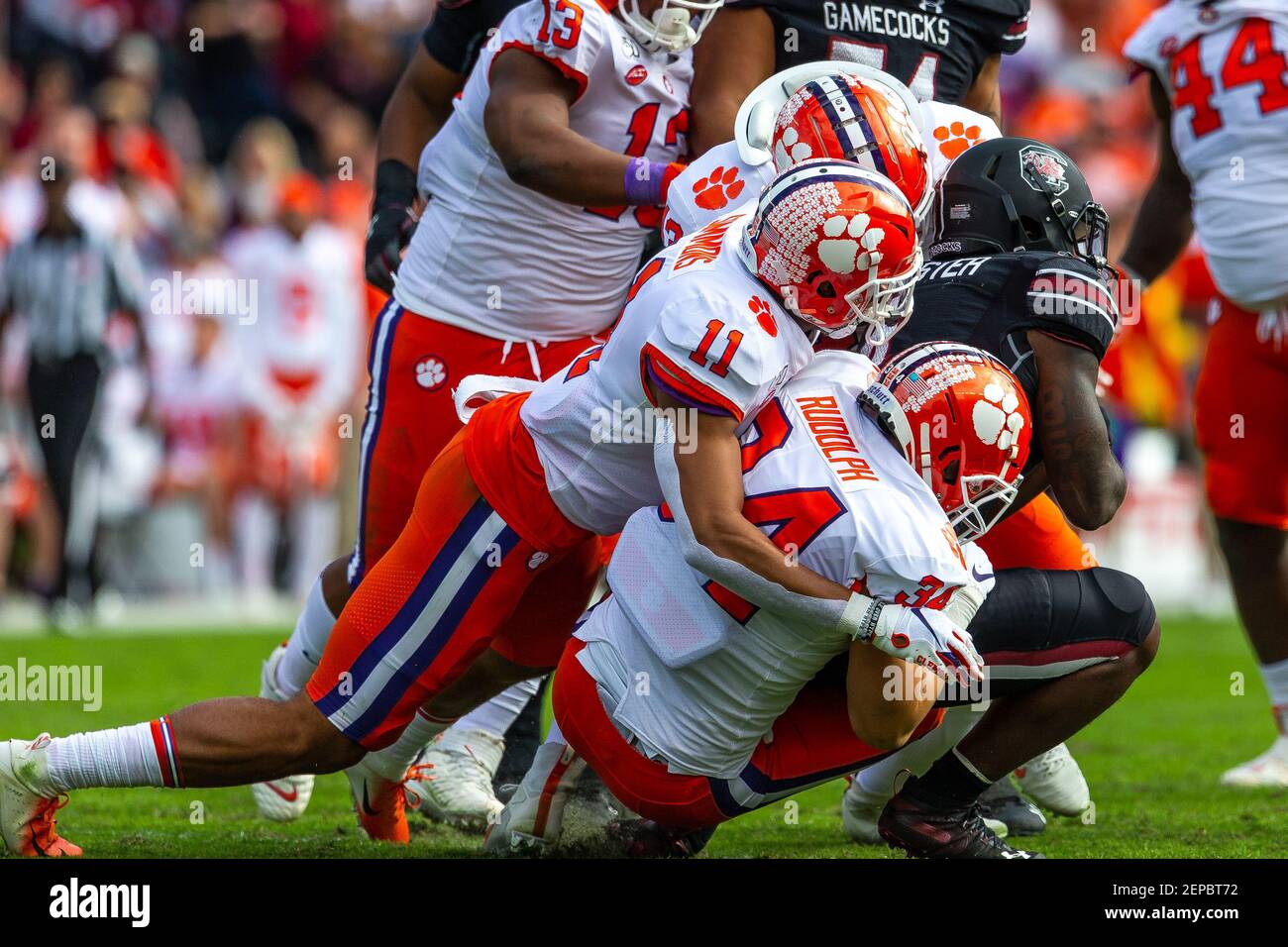 November 30, 2019: Clemson Tigers defensive end Logan Rudolph (34 ...