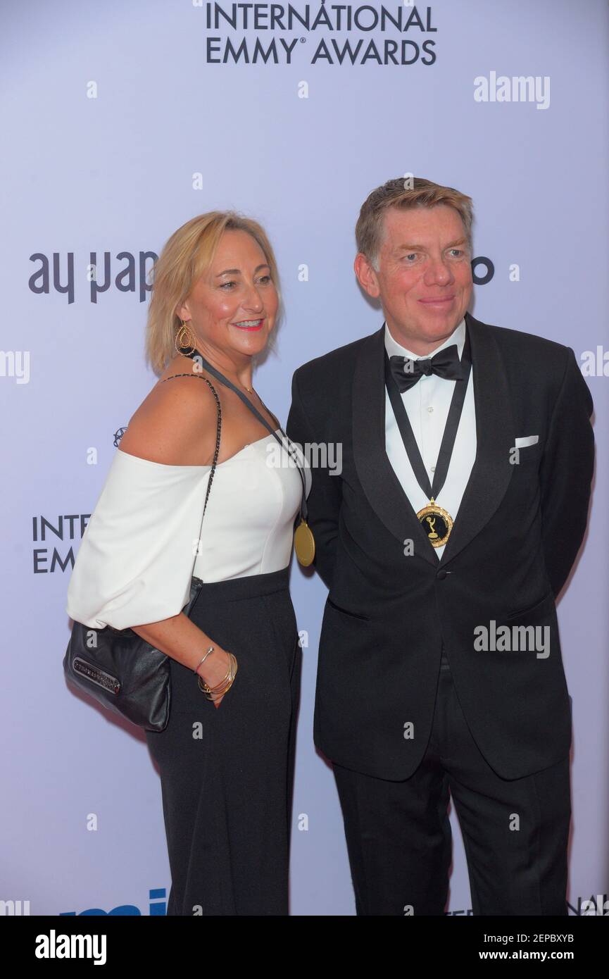 Daniela Neumann and Nick Bullen attend the 2019 International Emmy ...